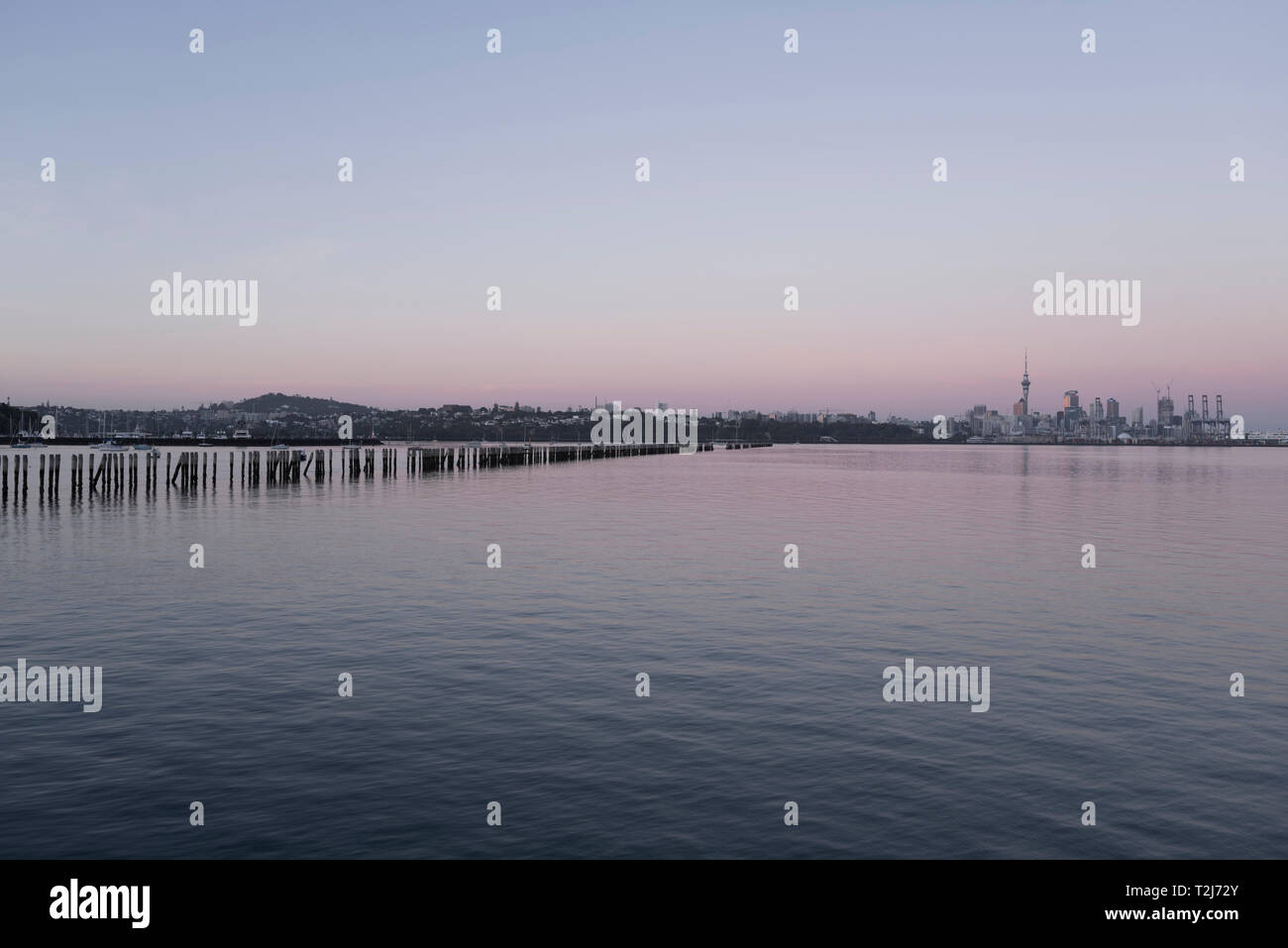 Okahu bay wharf hi-res stock photography and images - Alamy