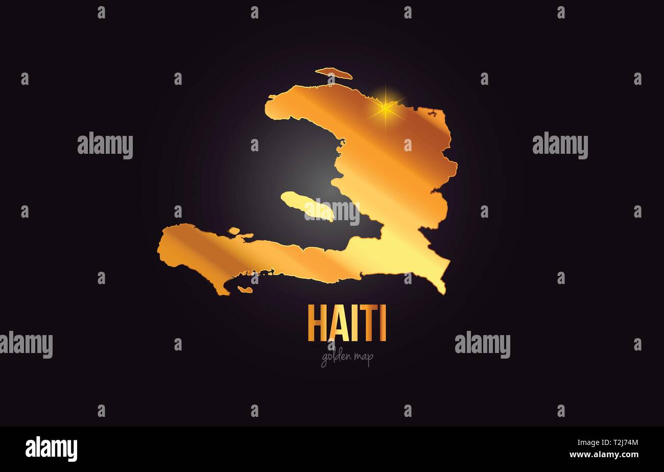 Haiti gold map Stock Vector Images - Alamy