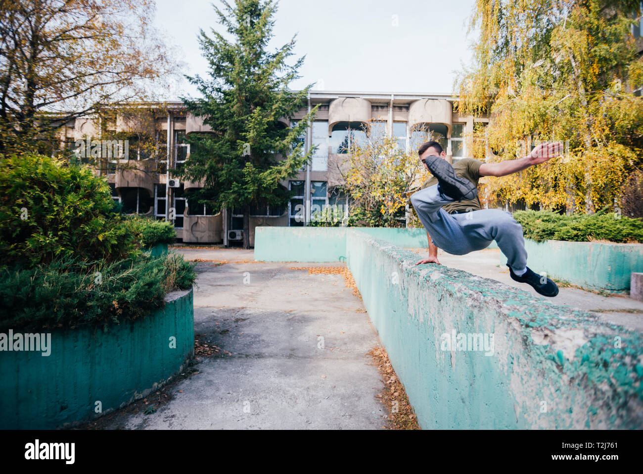 Person doing a backflip hi-res stock photography and images - Alamy