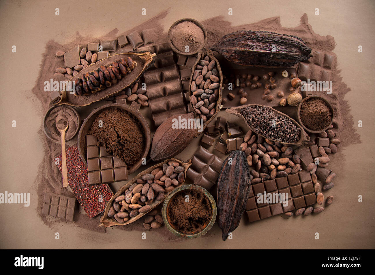 Set of Chocolate candies collection Stock Photo - Alamy