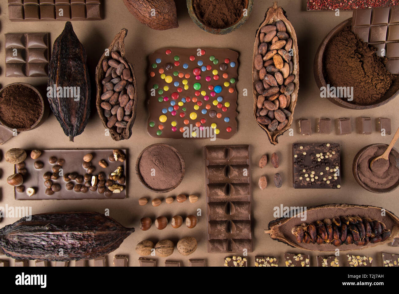 Set of Chocolate candies collection Stock Photo - Alamy