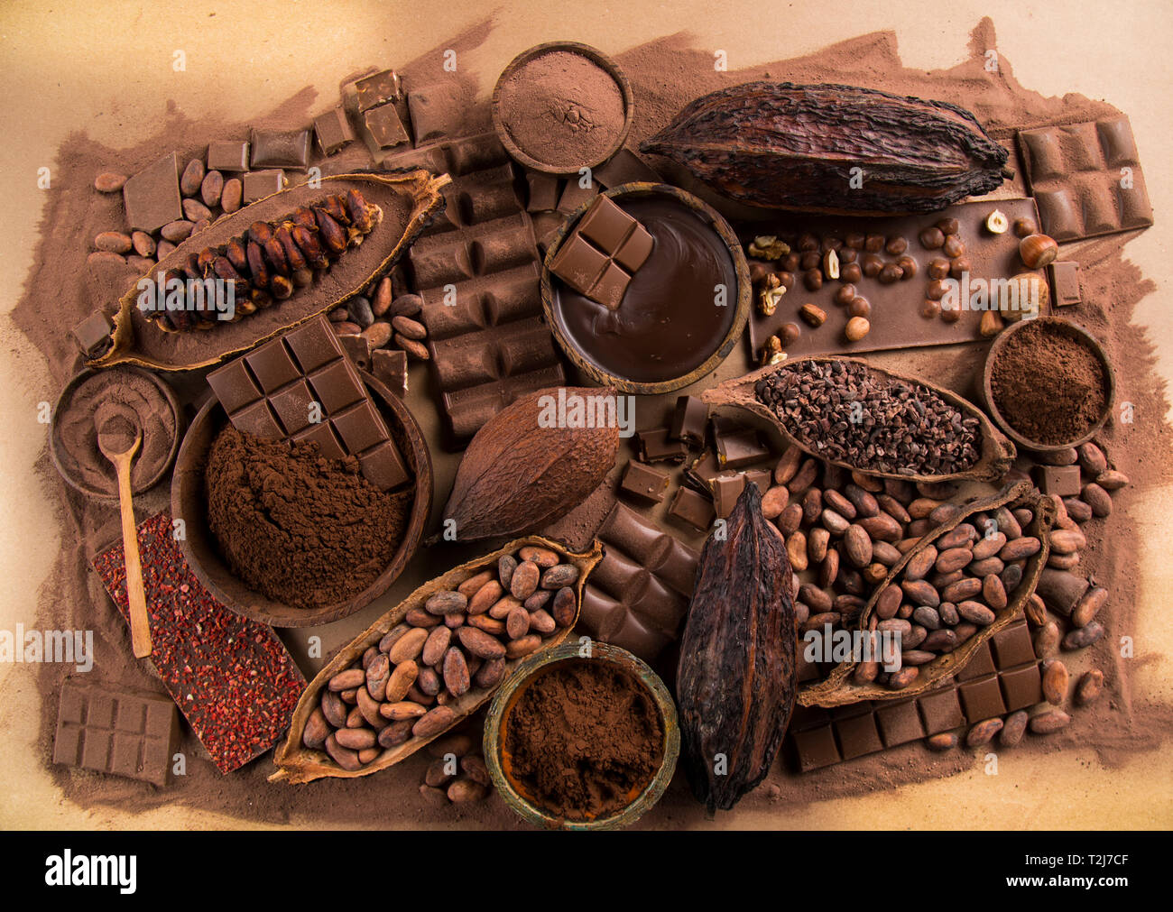 Set of Chocolate candies collection Stock Photo - Alamy