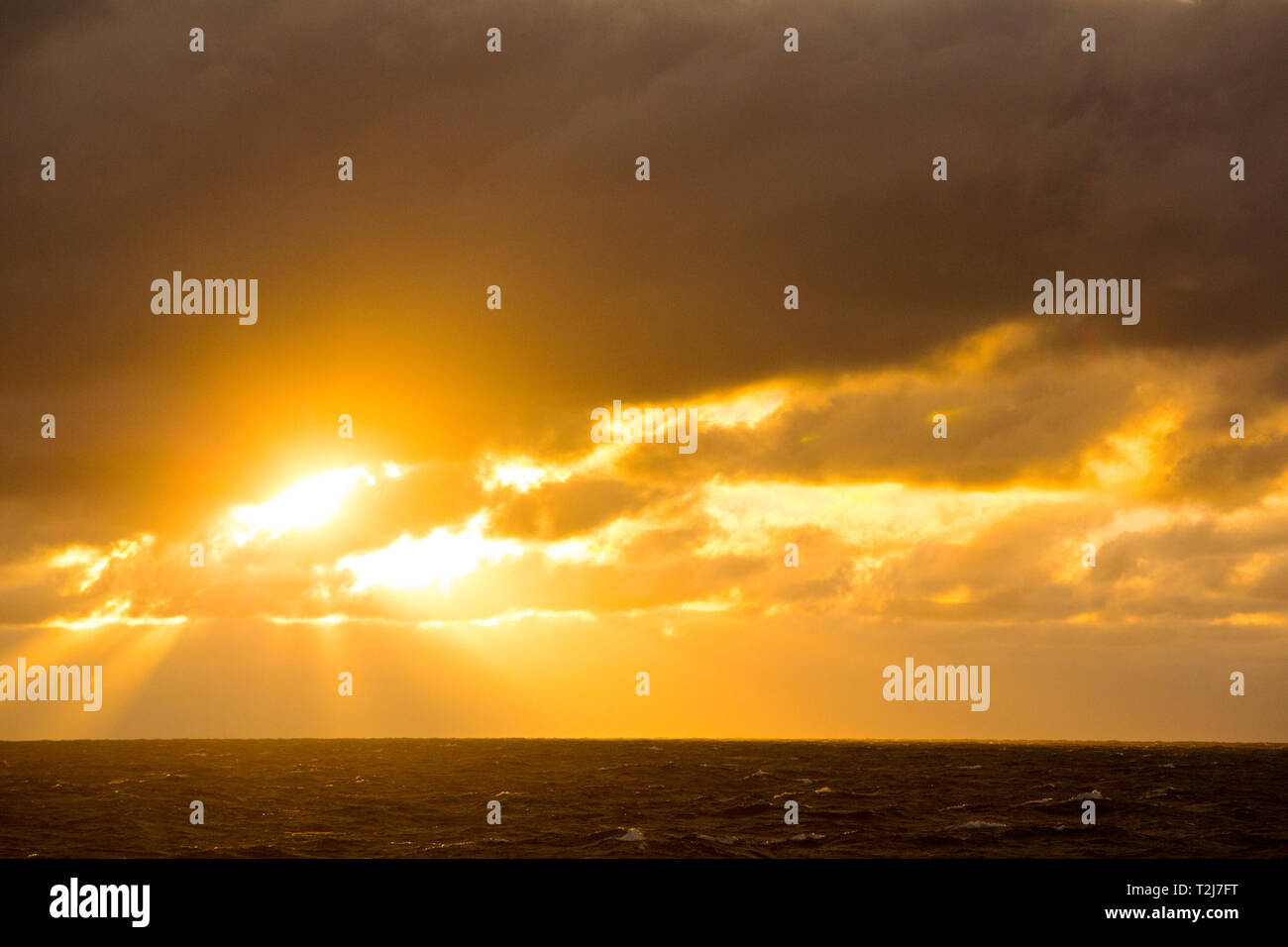 The Drake Passage at sunset, Southern Ocean Stock Photo - Alamy