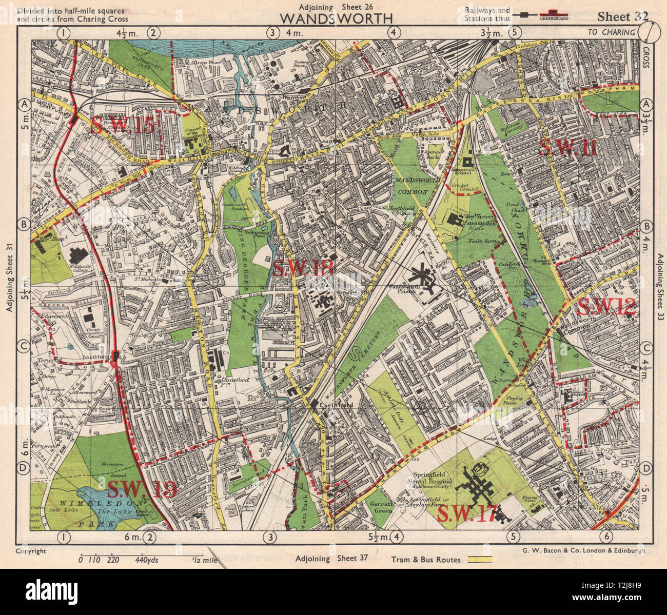 SW LONDON. Wandsworth E Putney Wimbledon Earlsfield Southfields. BACON ...