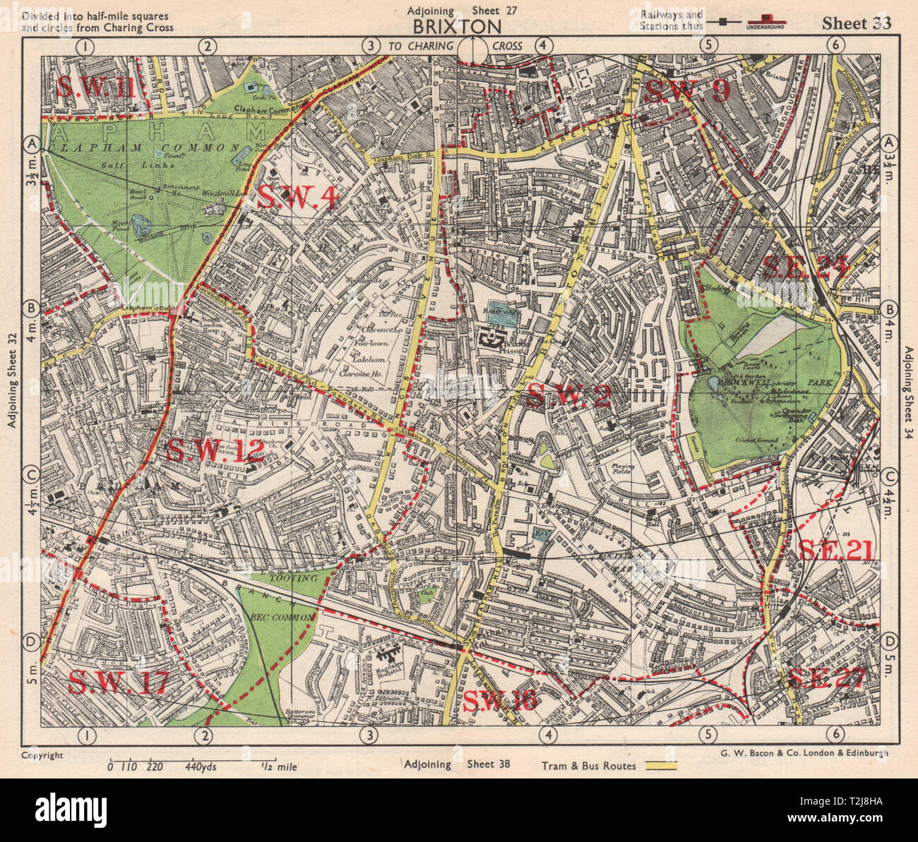 Brixton london map hi-res stock photography and images - Alamy