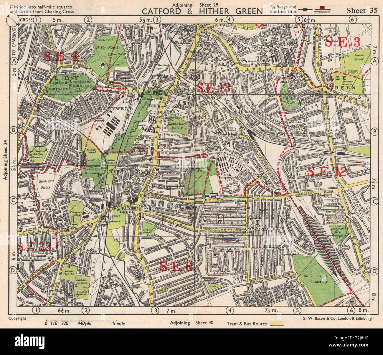 Map of catford hi-res stock photography and images - Alamy