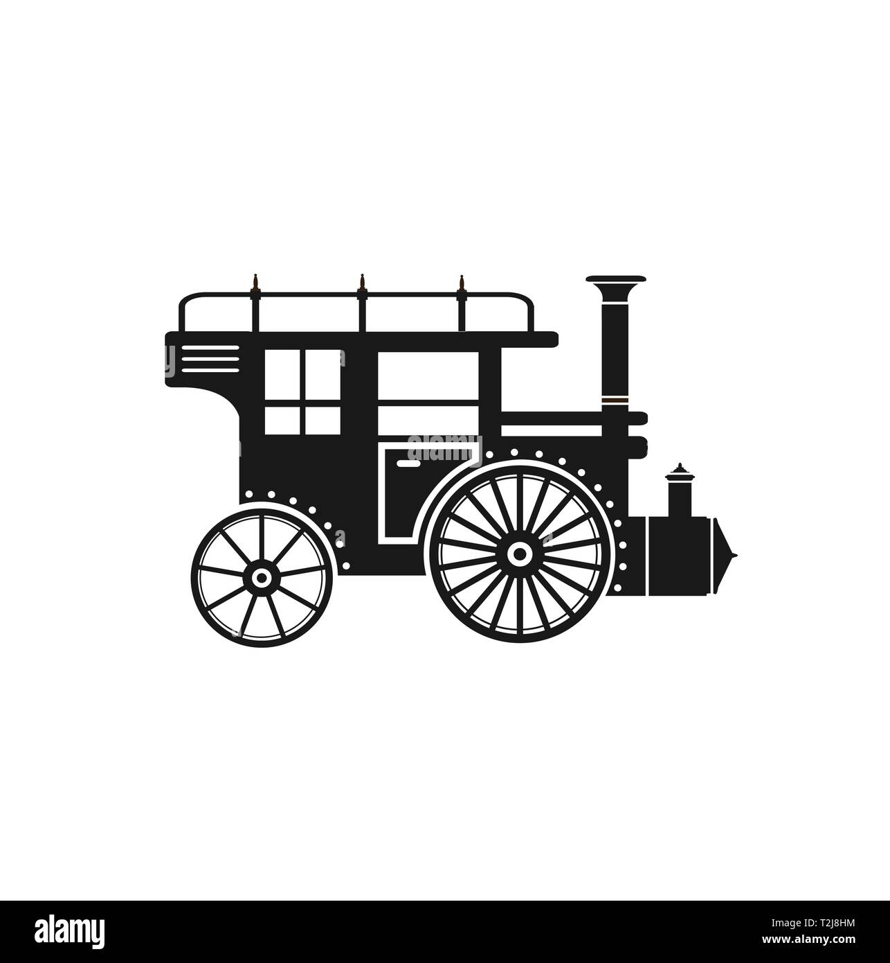 Retro car vehicle silhouette urban infrastructure without shadows cut ...