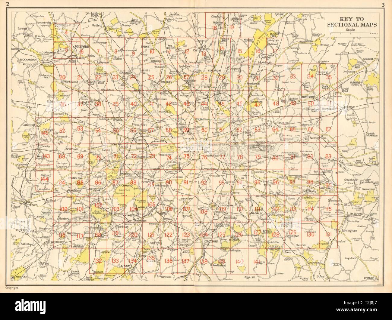 A z map of london hi-res stock photography and images - Alamy