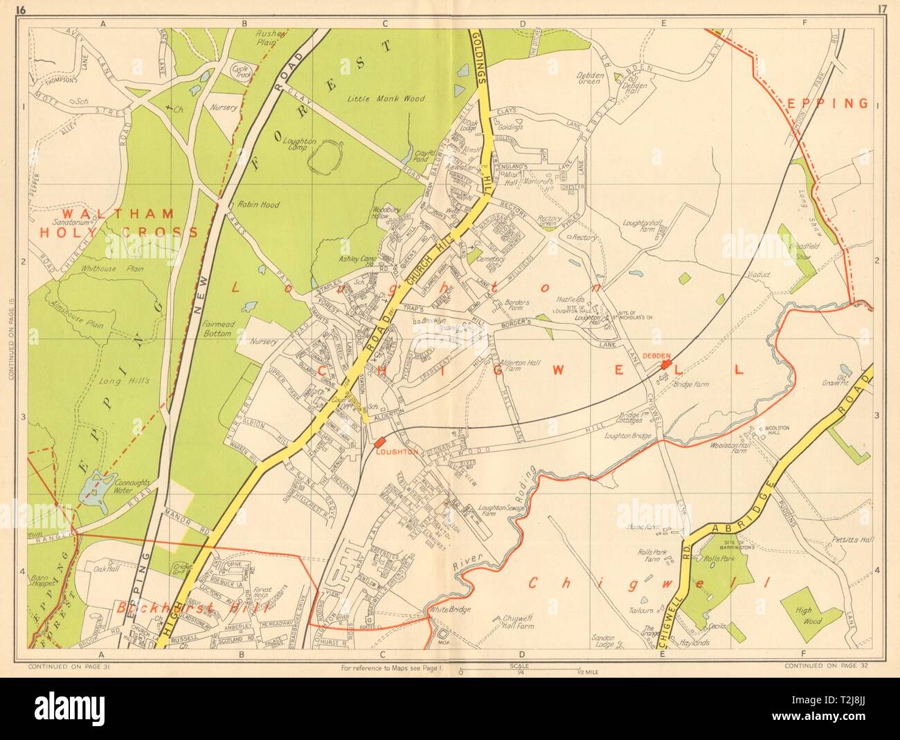 LOUGHTON Debden Buckhurst Hill Chigwell Woodford Green. GEOGRAPHERS A-Z ...