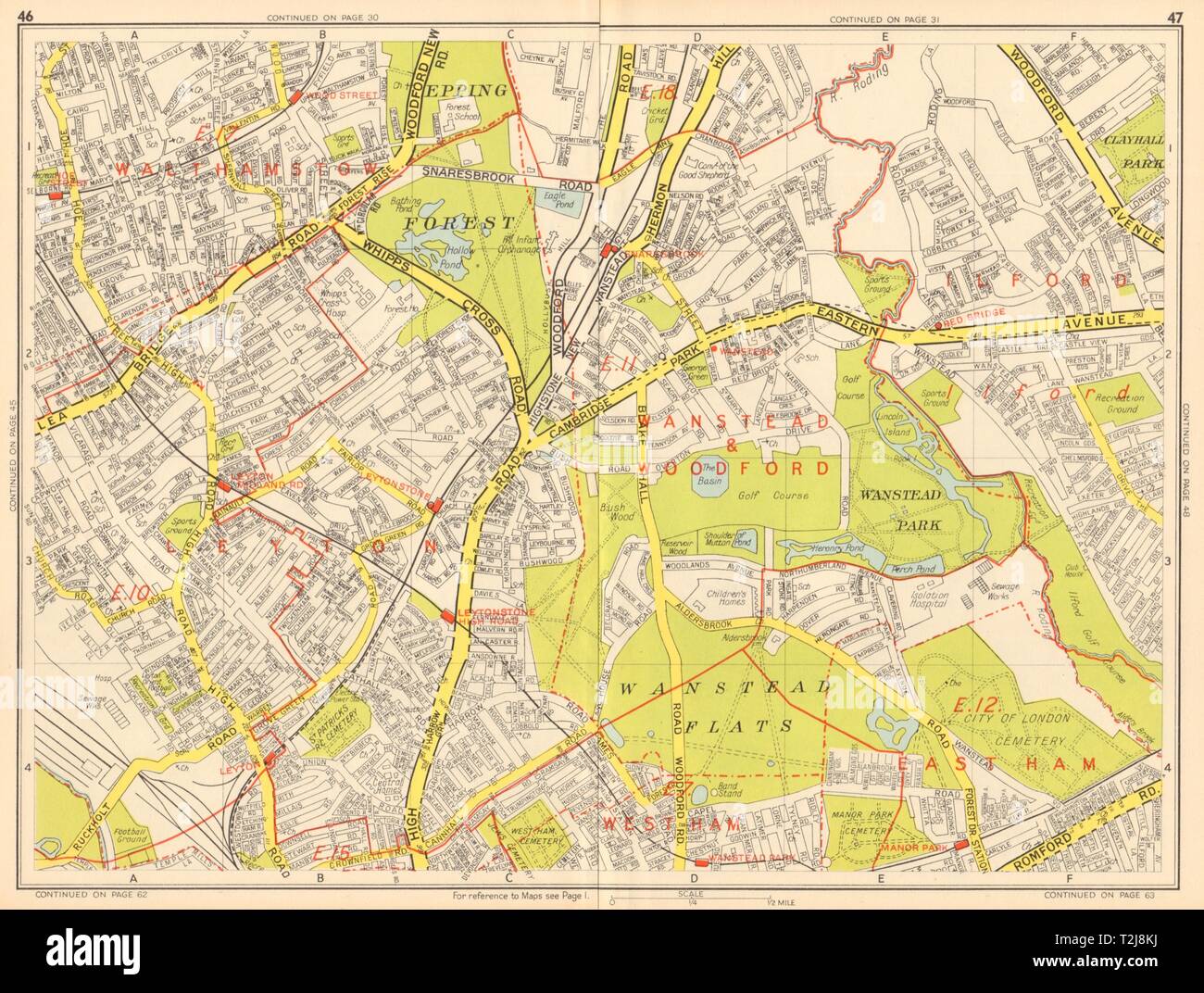 LONDON E Walthamstow Leytonstone Wanstead Snaresbrook. GEOGRAPHERS' A-Z ...