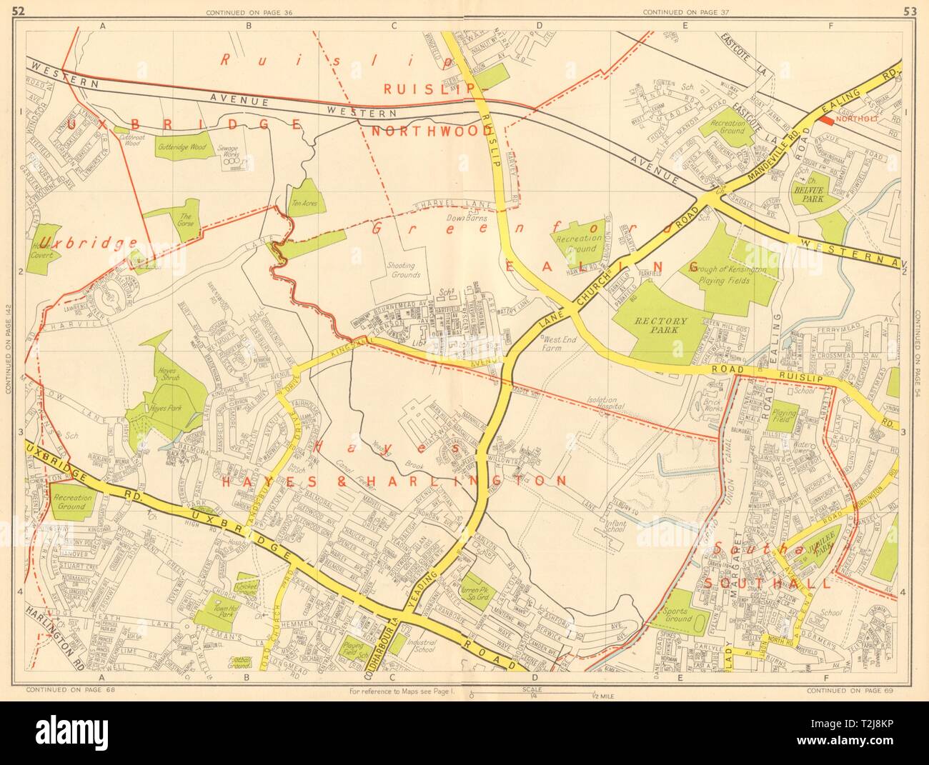 Hillingdon map hi-res stock photography and images - Alamy