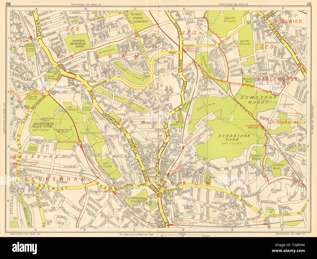 Map of beckenham hi-res stock photography and images - Alamy