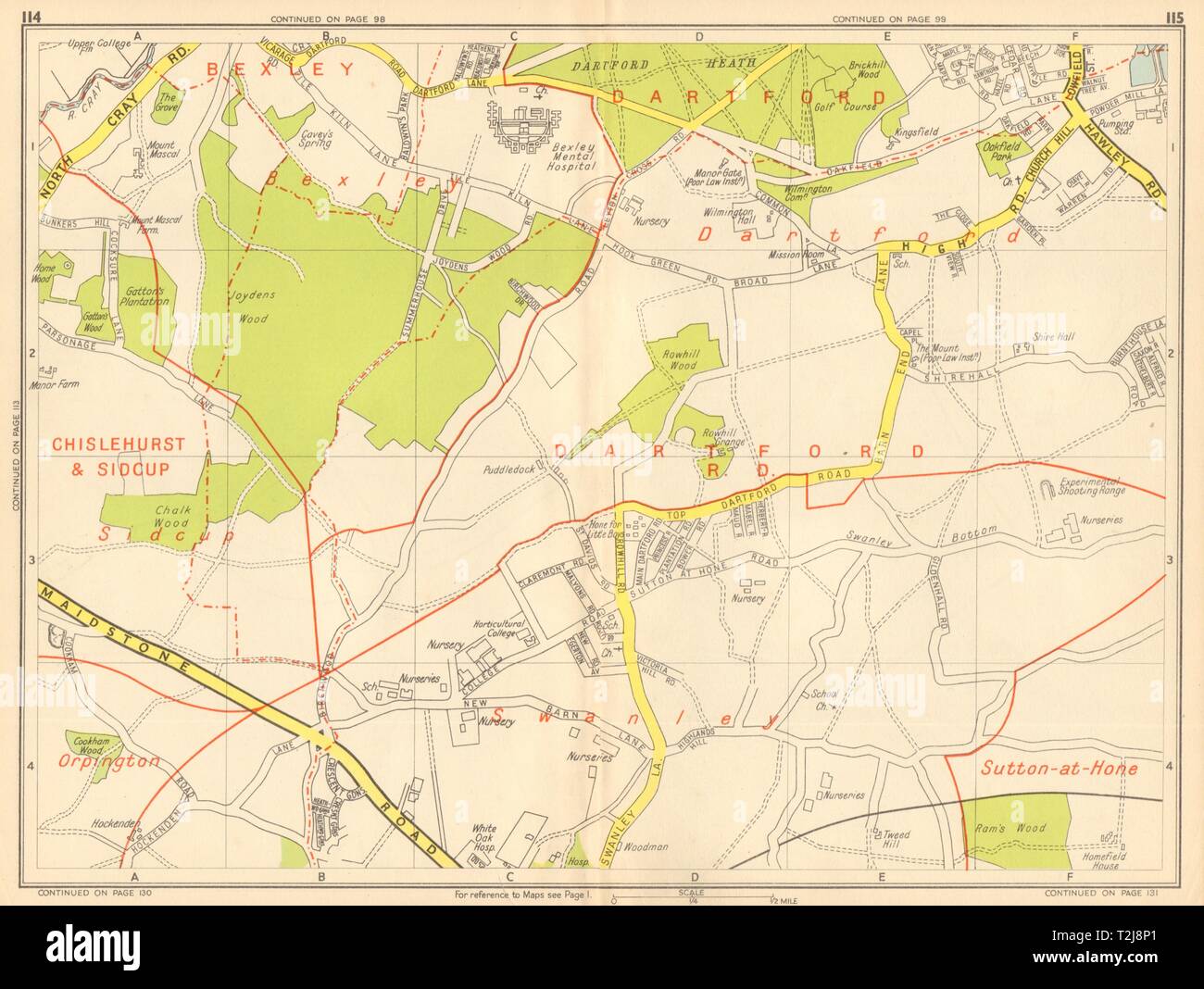 Dartford map hi-res stock photography and images - Alamy