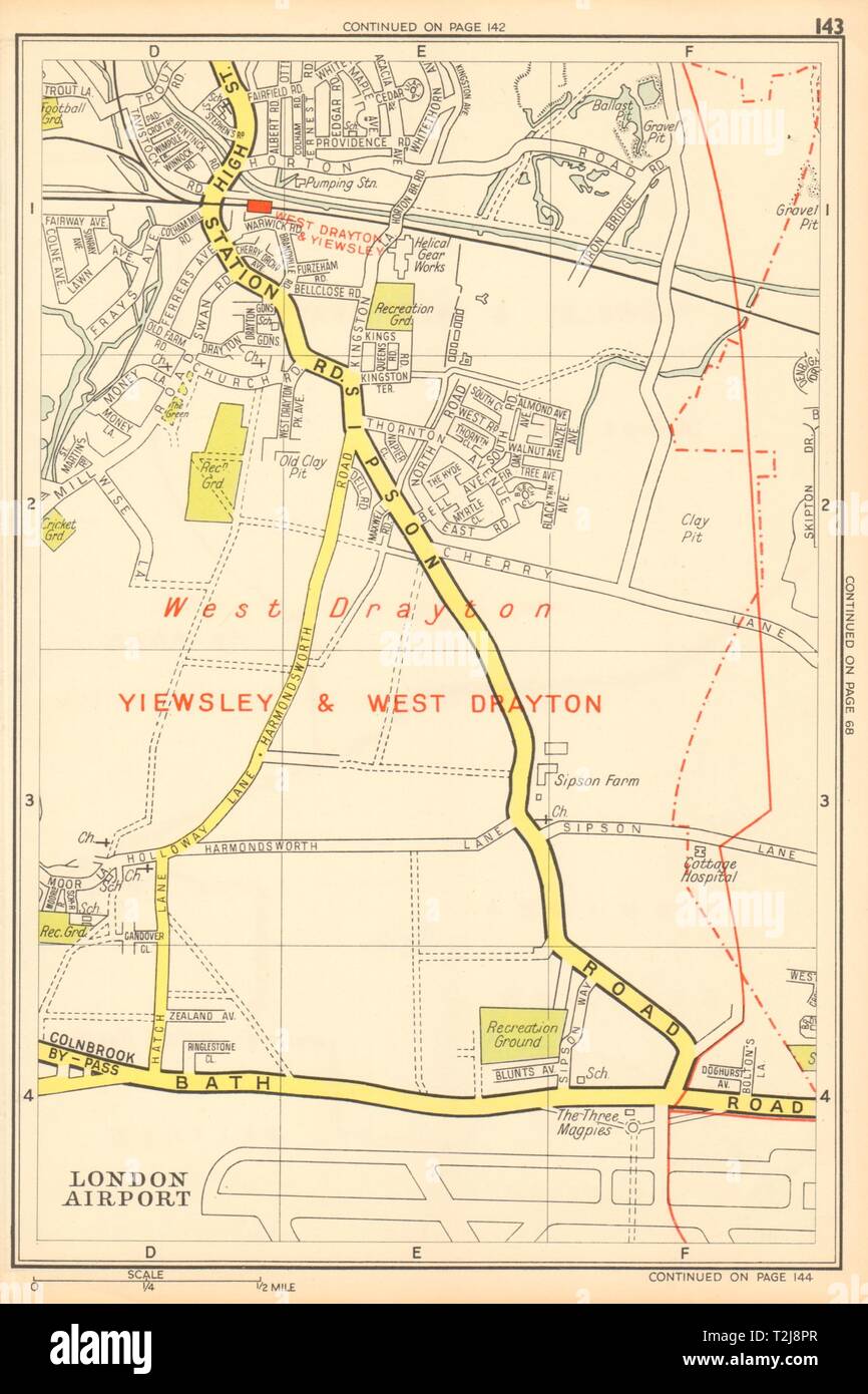 Map of london heathrow hi-res stock photography and images - Alamy