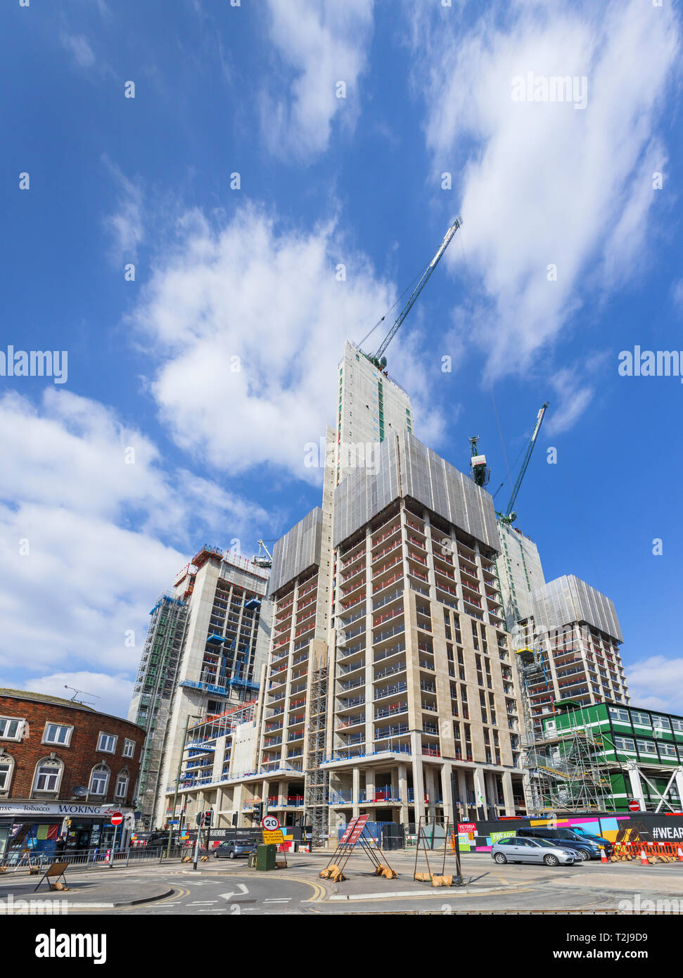 Cores of the new high rise mixed use Victoria Square retail commercial ...