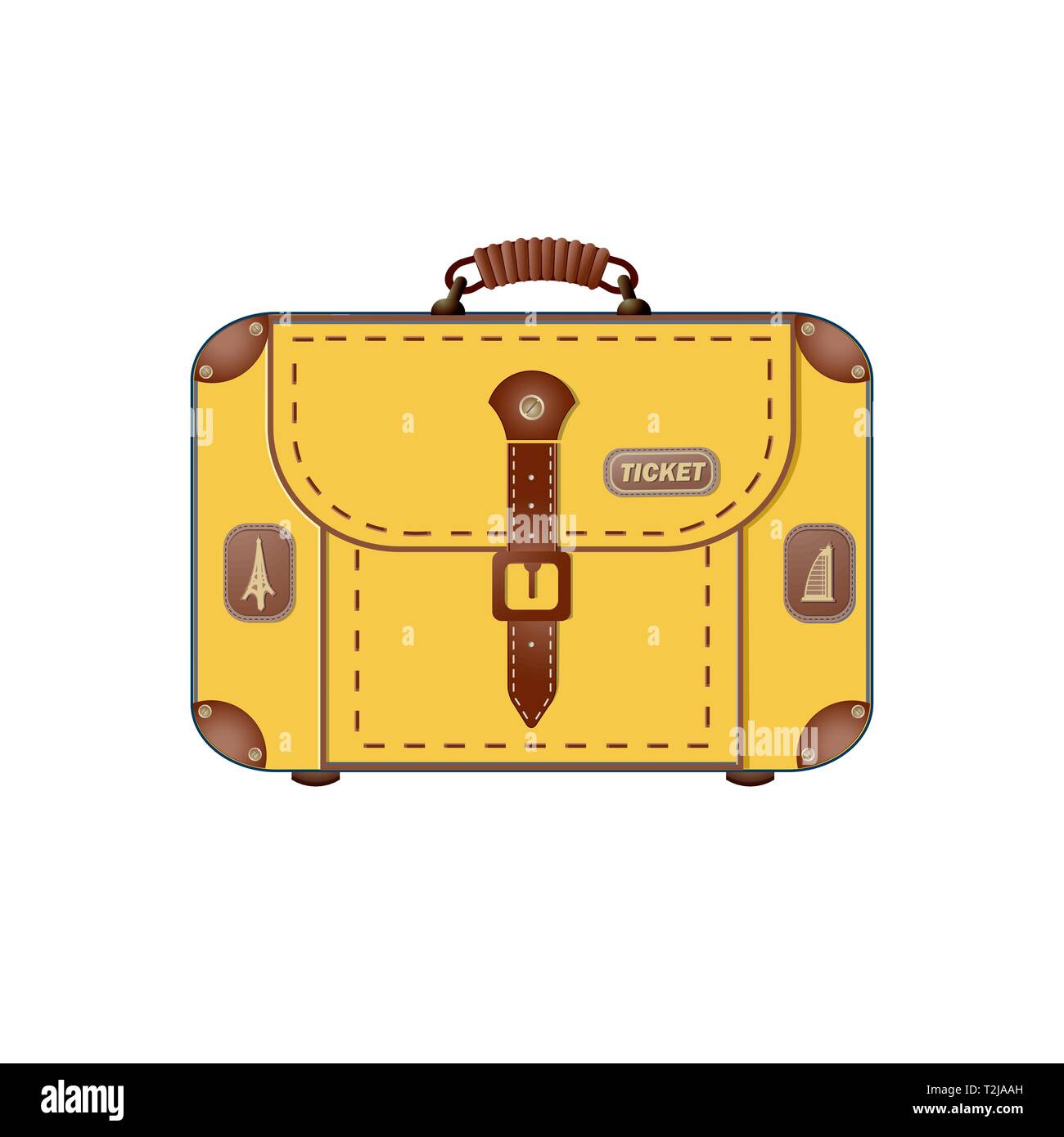 Travel sticker luggage Cut Out Stock Images & Pictures - Alamy