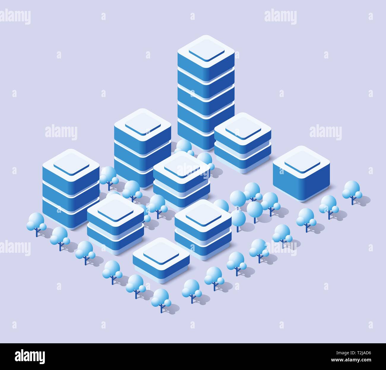 The isometric city with skyscraper from urban building vector ...