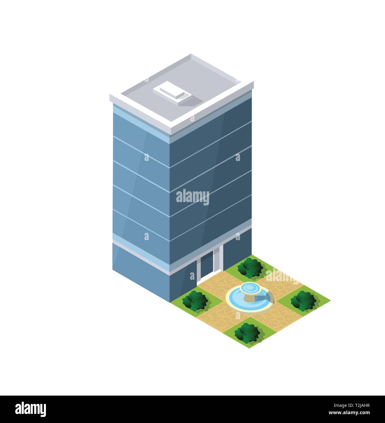 Isometric house urban city infrastructure of the economy. Landscape ...