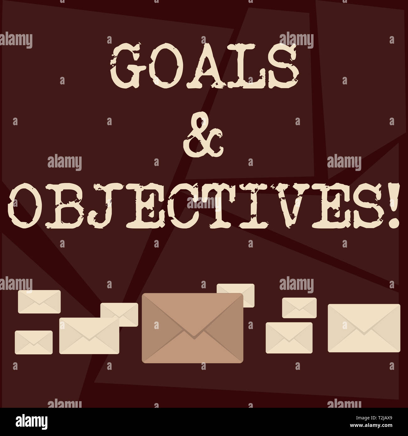 Text sign showing Goals And Objectives. Business photo showcasing ...