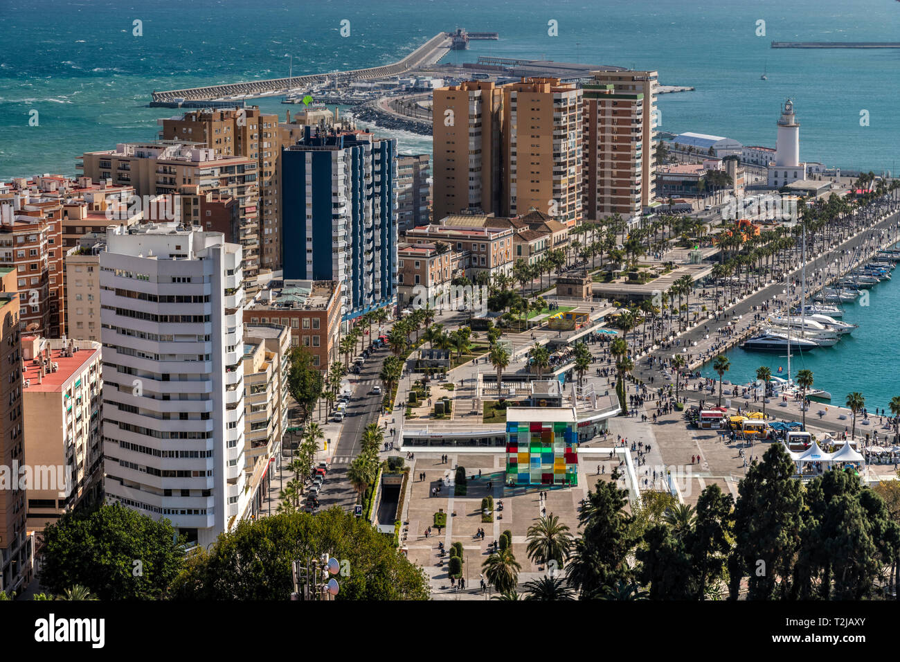 Malaga city centre hi-res stock photography and images - Alamy