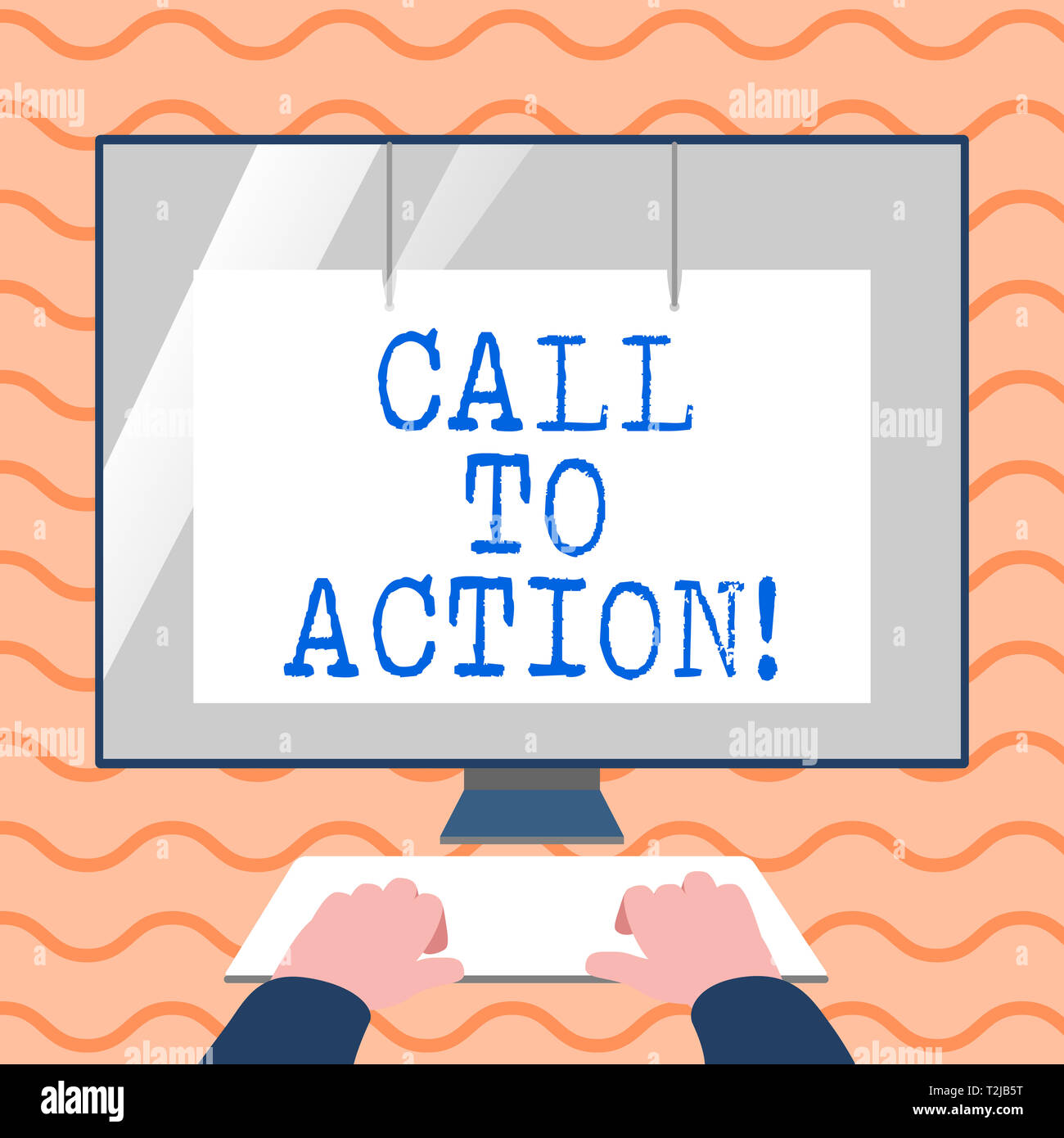 Word writing text Call To Action. Business photo showcasing exhortation ...