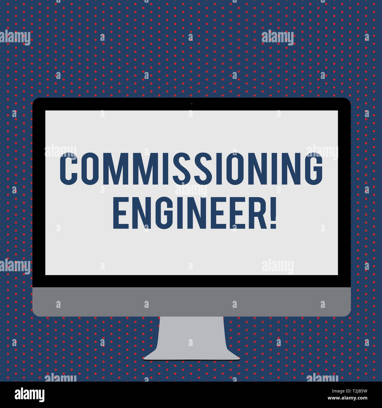 Text sign showing Commissioning Engineer. Business photo showcasing ...