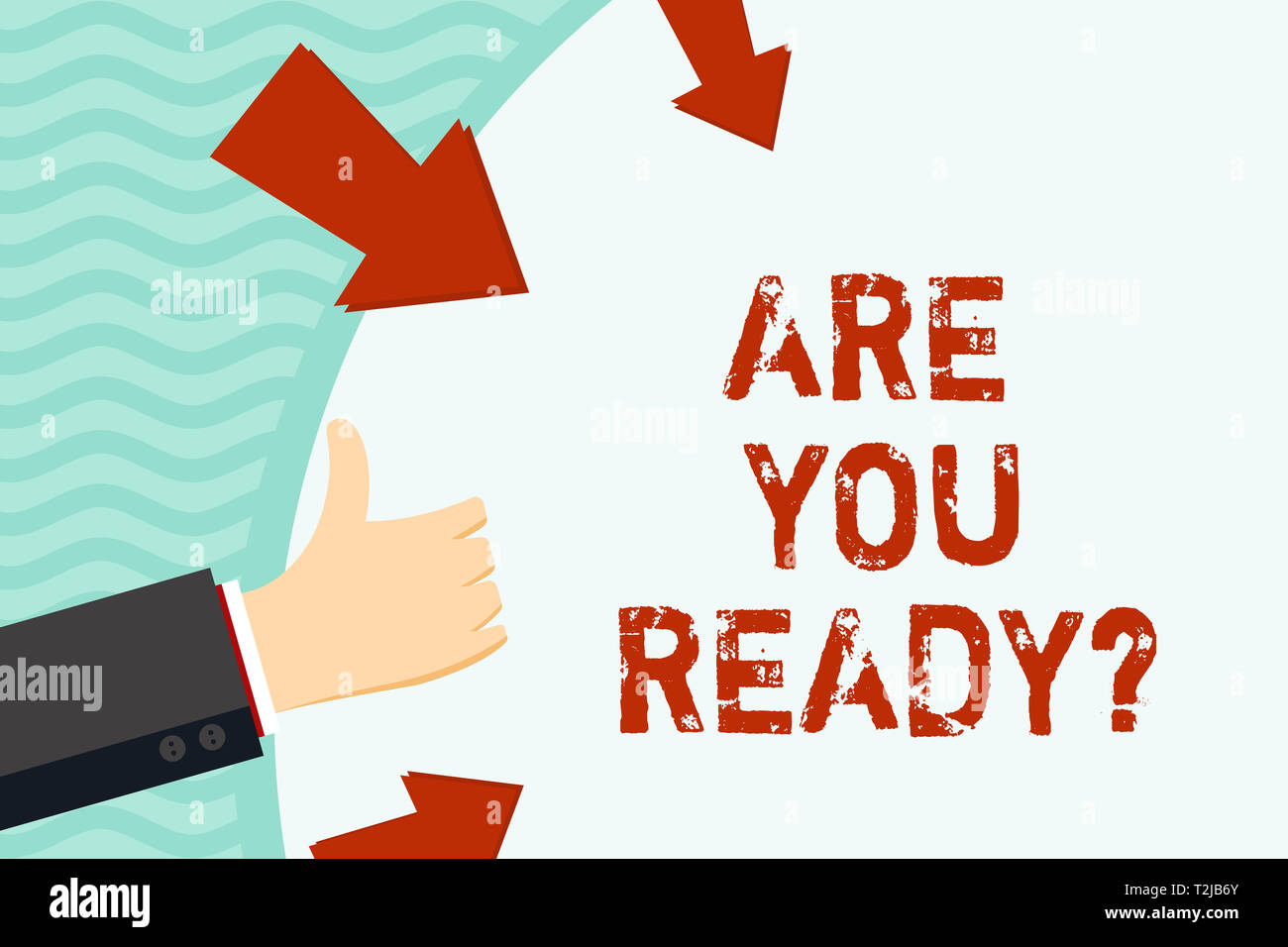 Handwriting text writing Are You Ready Question. Conceptual photo ...