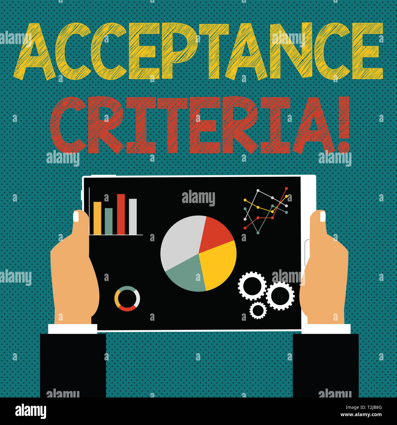 Writing note showing Acceptance Criteria. Business concept for ...