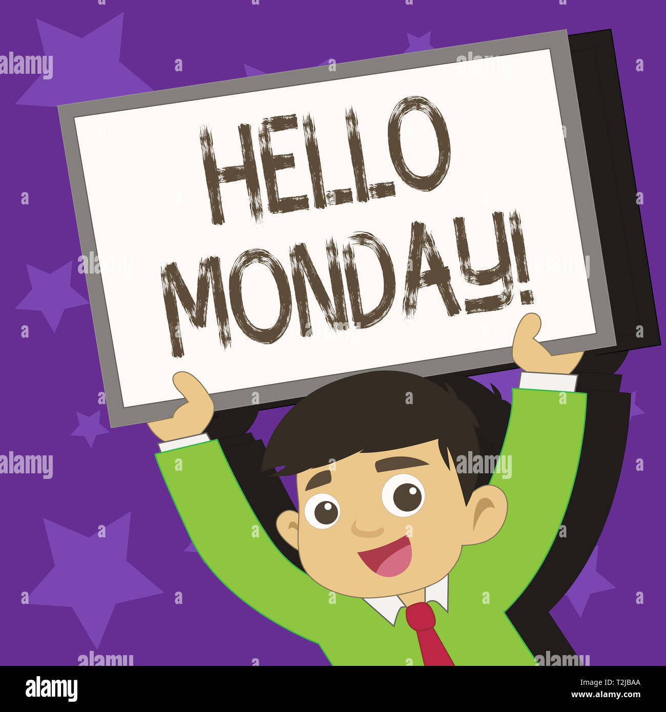 Conceptual hand writing showing Hello Monday. Concept meaning indicate ...