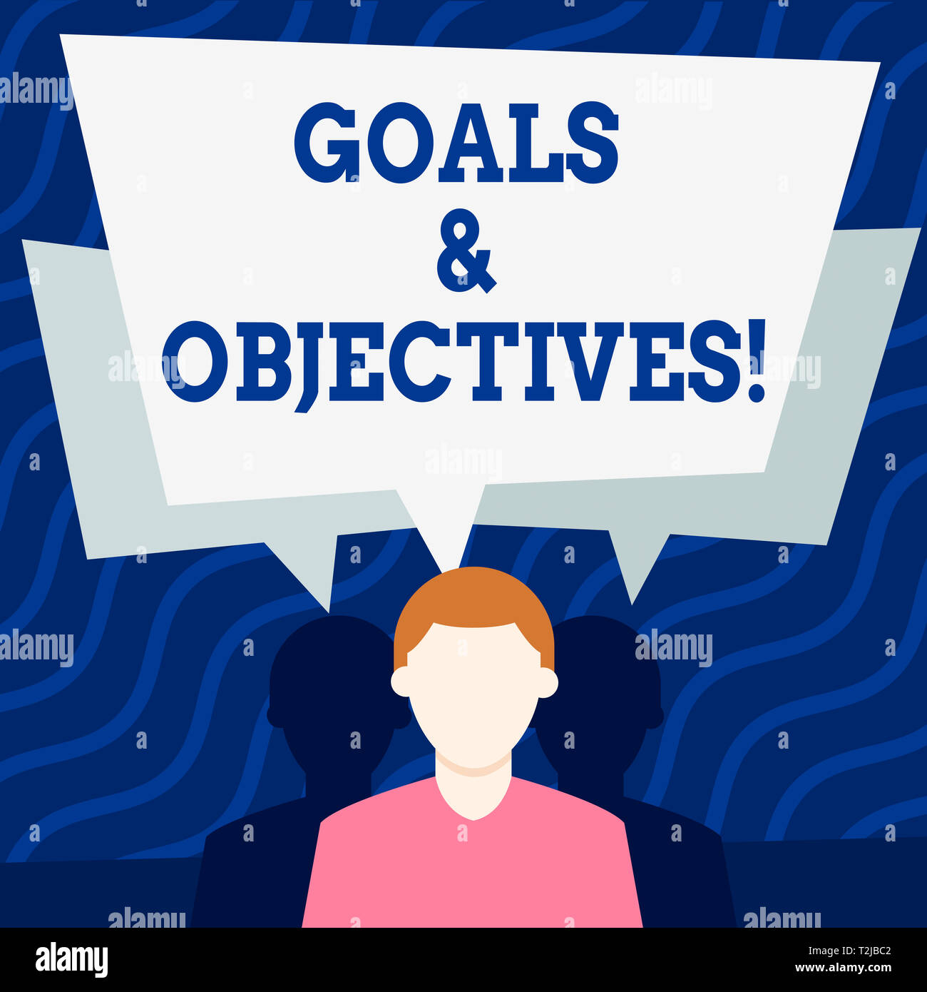 Writing note showing Goals And Objectives. Business concept for define ...