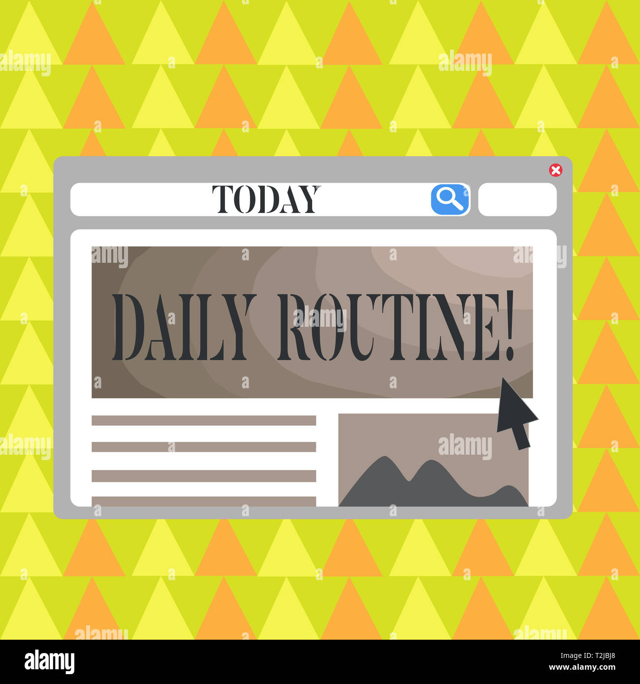 Conceptual hand writing showing Daily Routine. Concept meaning ...