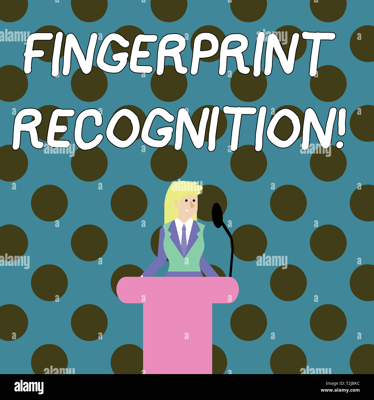 Word writing text Fingerprint Recognition. Business photo showcasing ...