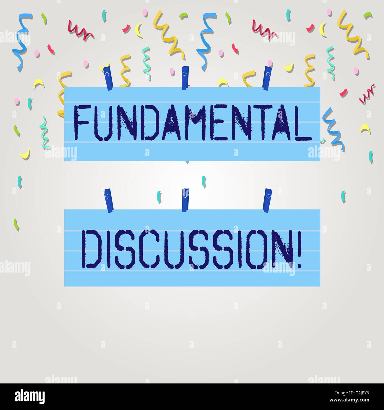 Text sign showing Fundamental Discussion. Business photo text Necessary ...