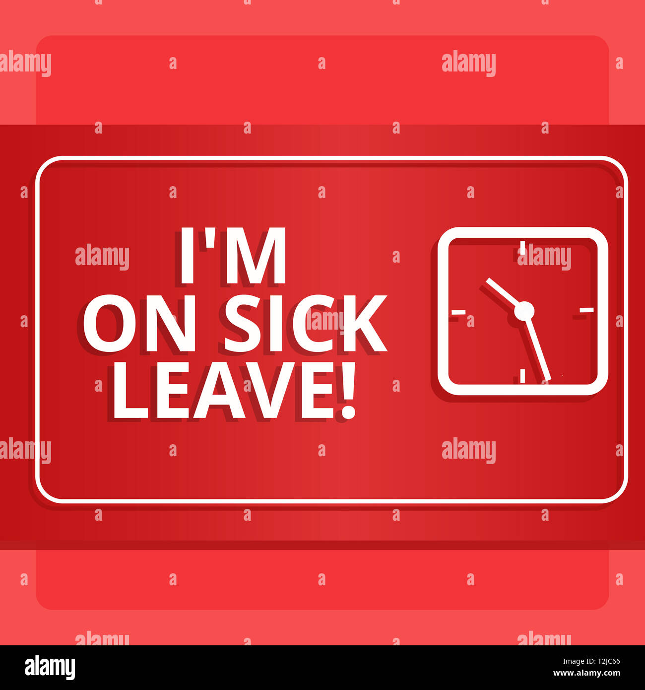 Sick leave of absence from work hi-res stock photography and images - Alamy