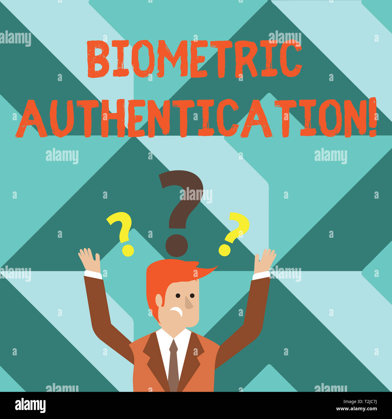 Word writing text Biometric Authentication. Business photo showcasing identity verification ...