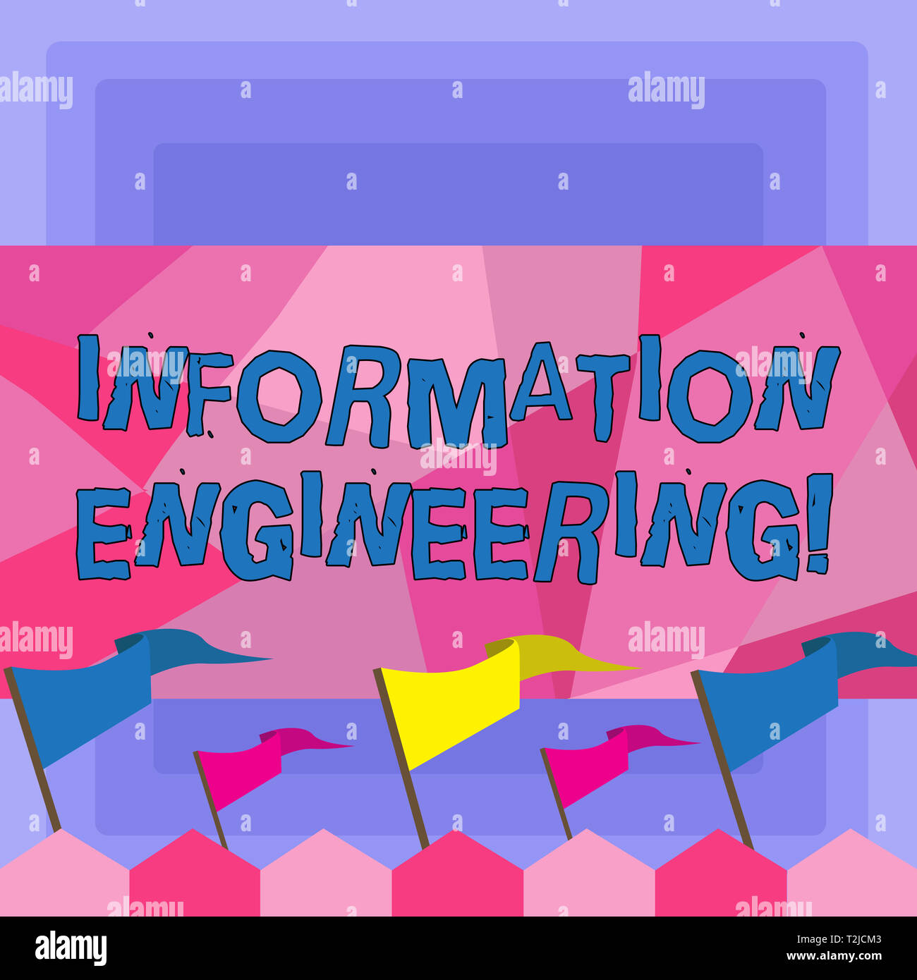 Handwriting text Information Engineering. Conceptual photo deals with ...