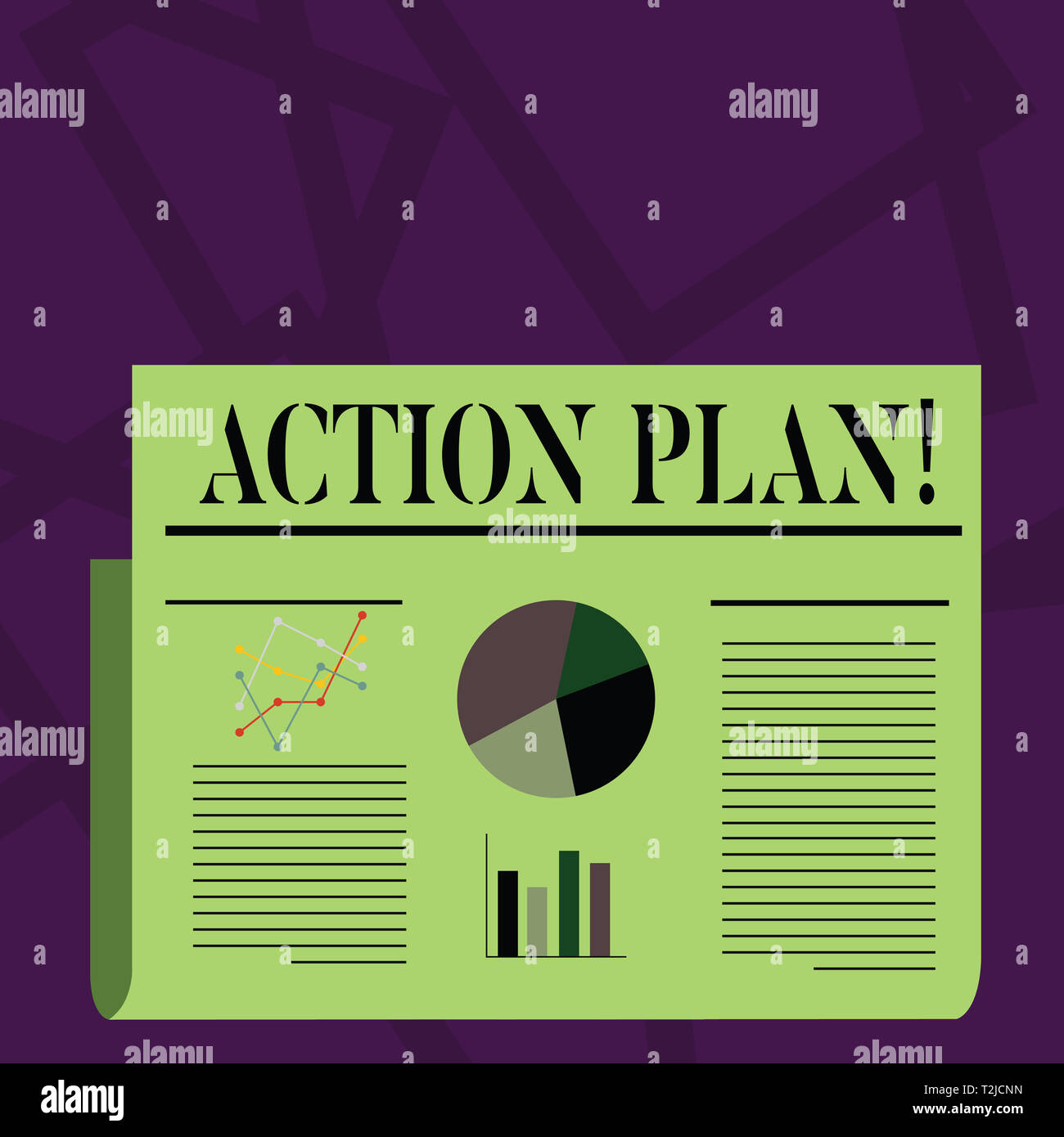 Writing note showing Action Plan. Business concept for proposed ...