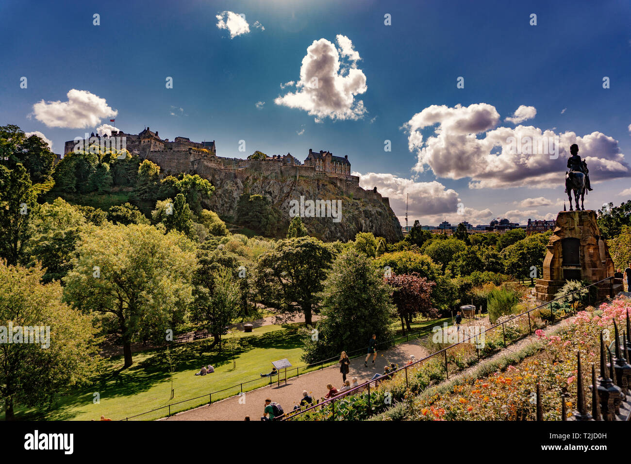 Edinburgh Castle View, Scotland Uk, Traveling in Europe Stock Photo - Alamy