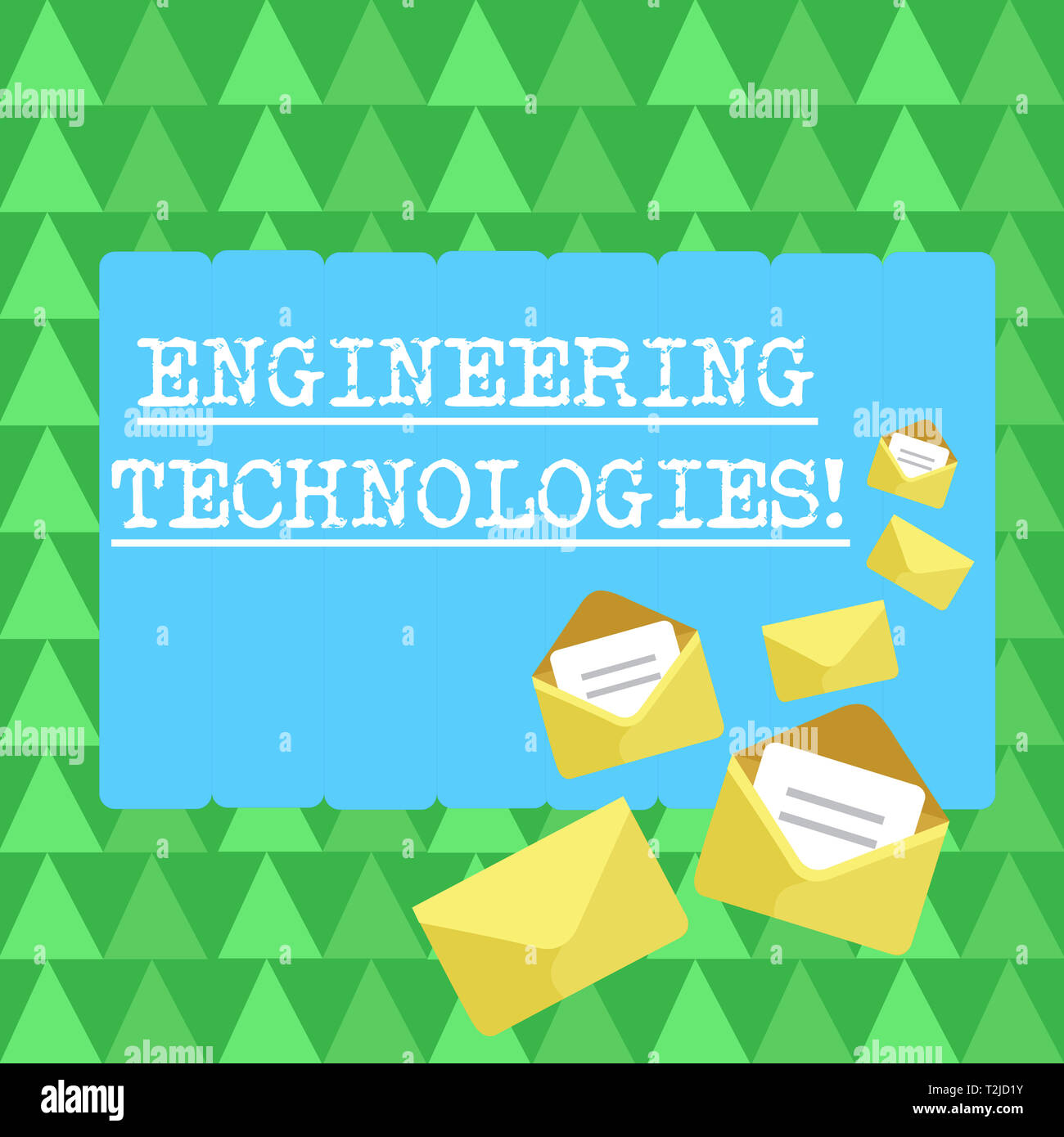 Handwriting text Engineering Technologies. Conceptual photo application ...