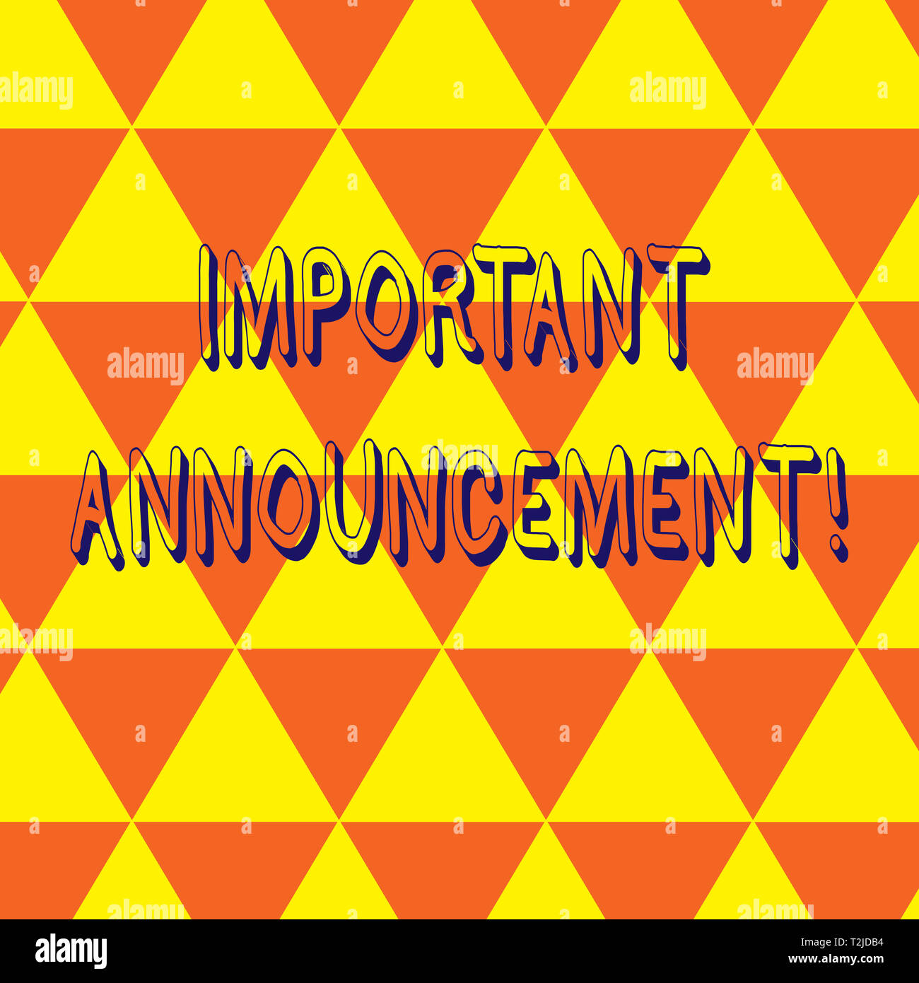 Writing note showing Important Announcement. Business concept for A ...