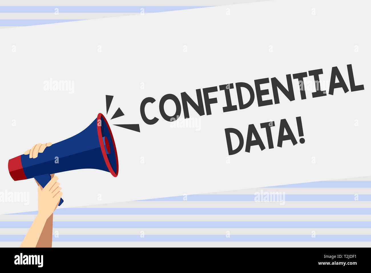 Writing note showing Confidential Data. Business concept for term that ...