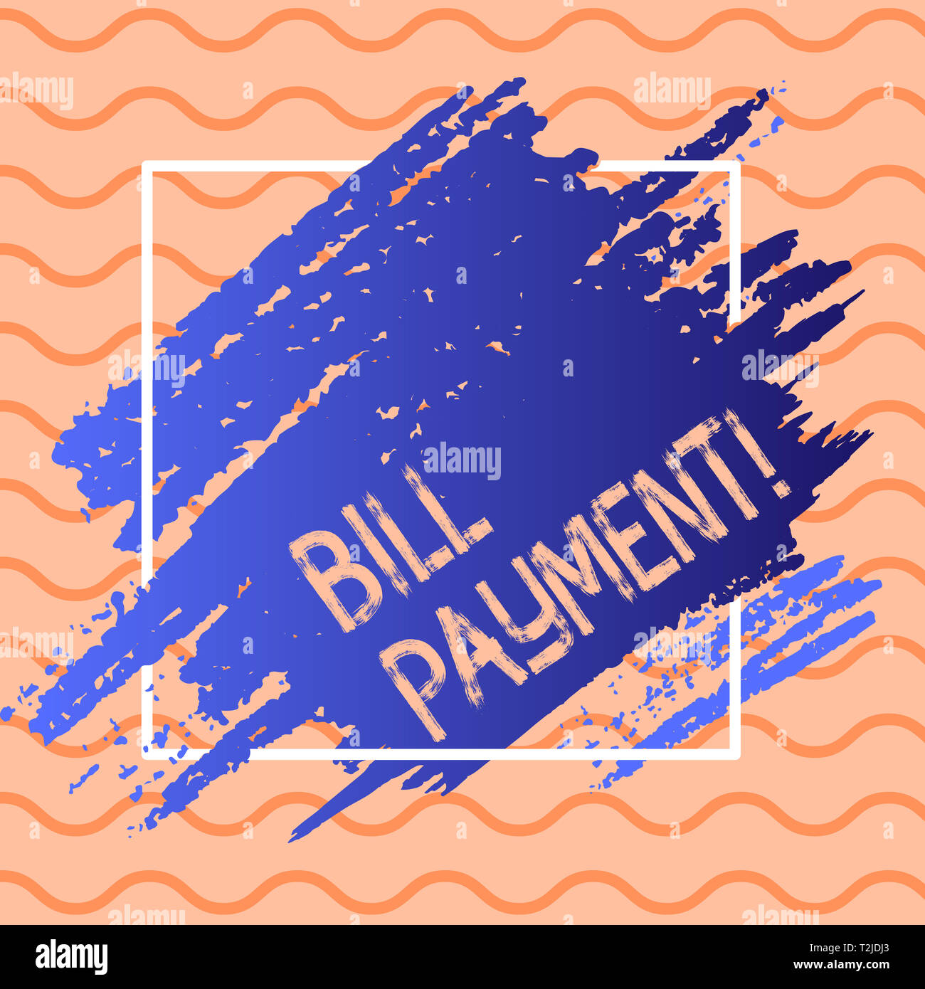 Writing note showing Bill Payment. Business concept for money transfer ...
