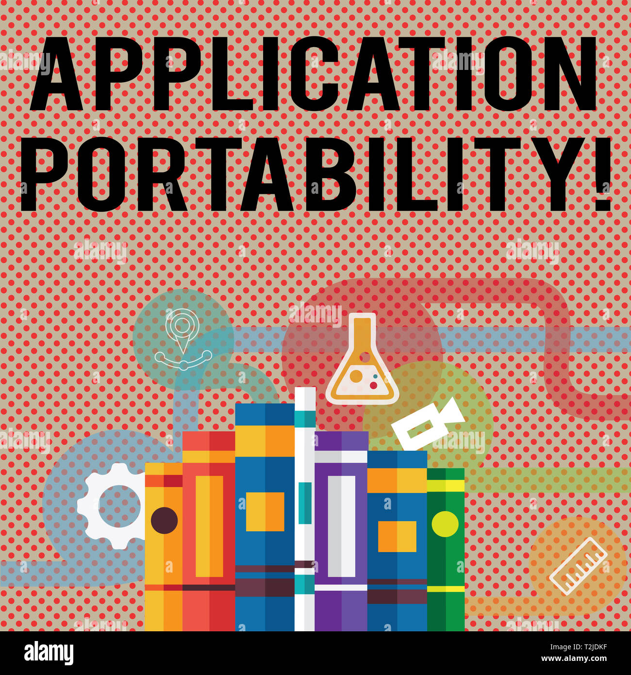 Text sign showing Application Portability. Business photo showcasing ...