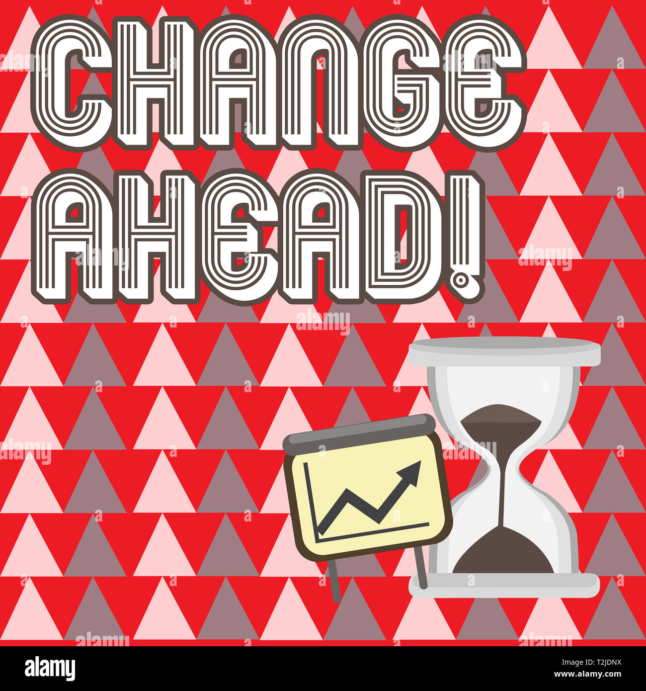 Conceptual hand writing showing Change Ahead. Concept meaning act or ...