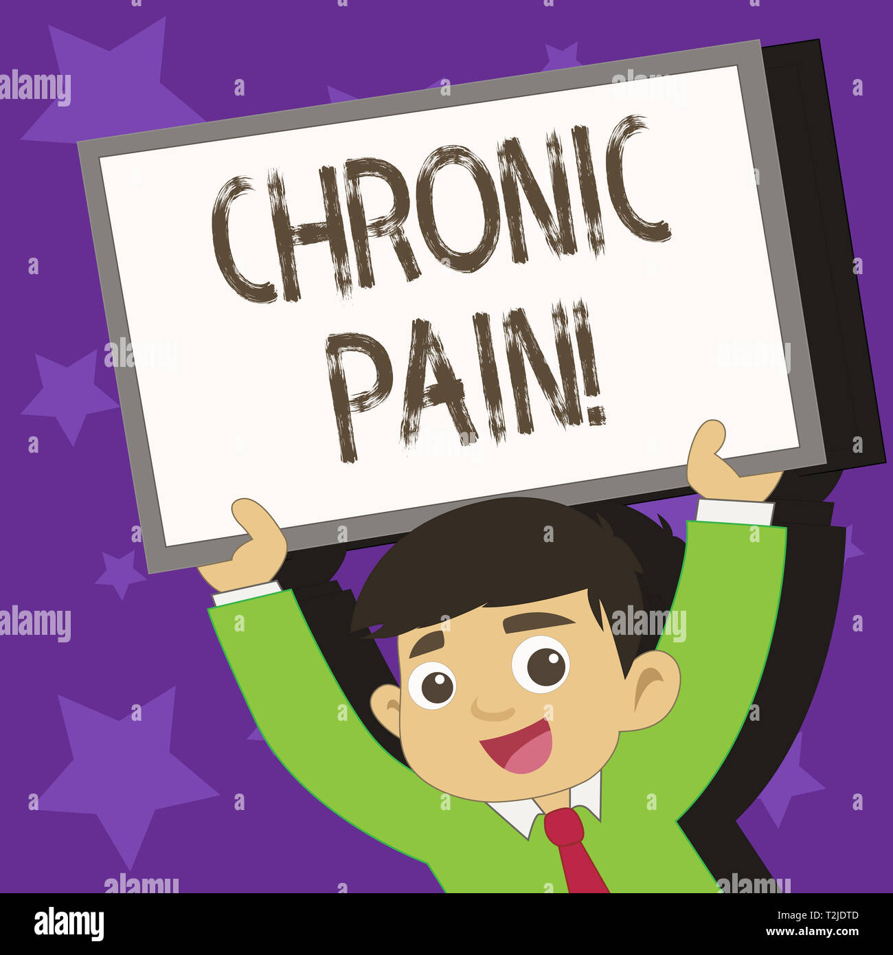 Conceptual hand writing showing Chronic Pain. Concept meaning normal ...