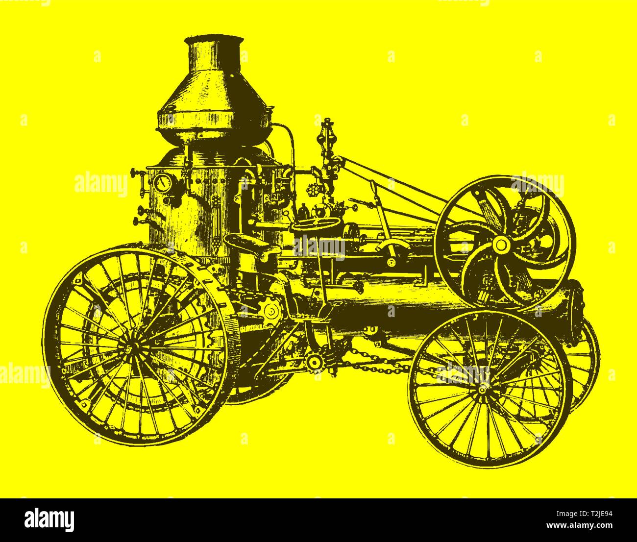 Steam train side view Stock Vector Images - Alamy