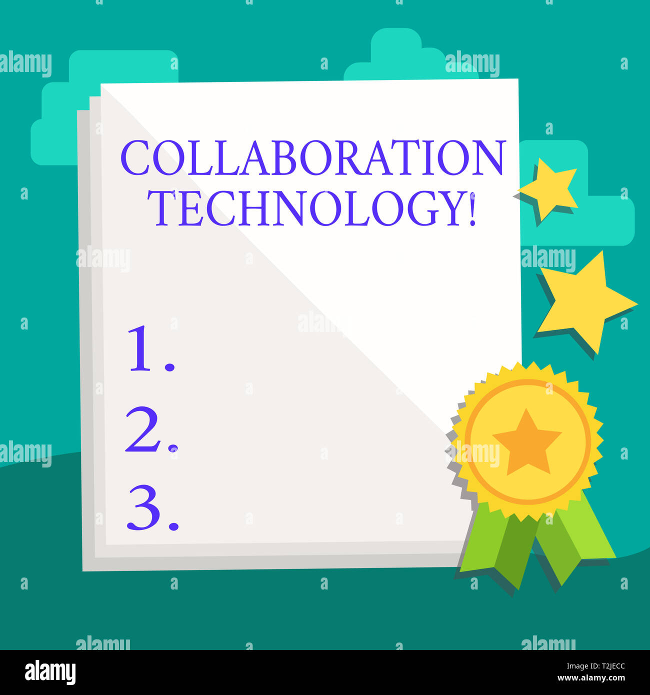 Word writing text Collaboration Technology. Business photo showcasing ... Word writing text Collaboration Technology. Business photo showcasing ...