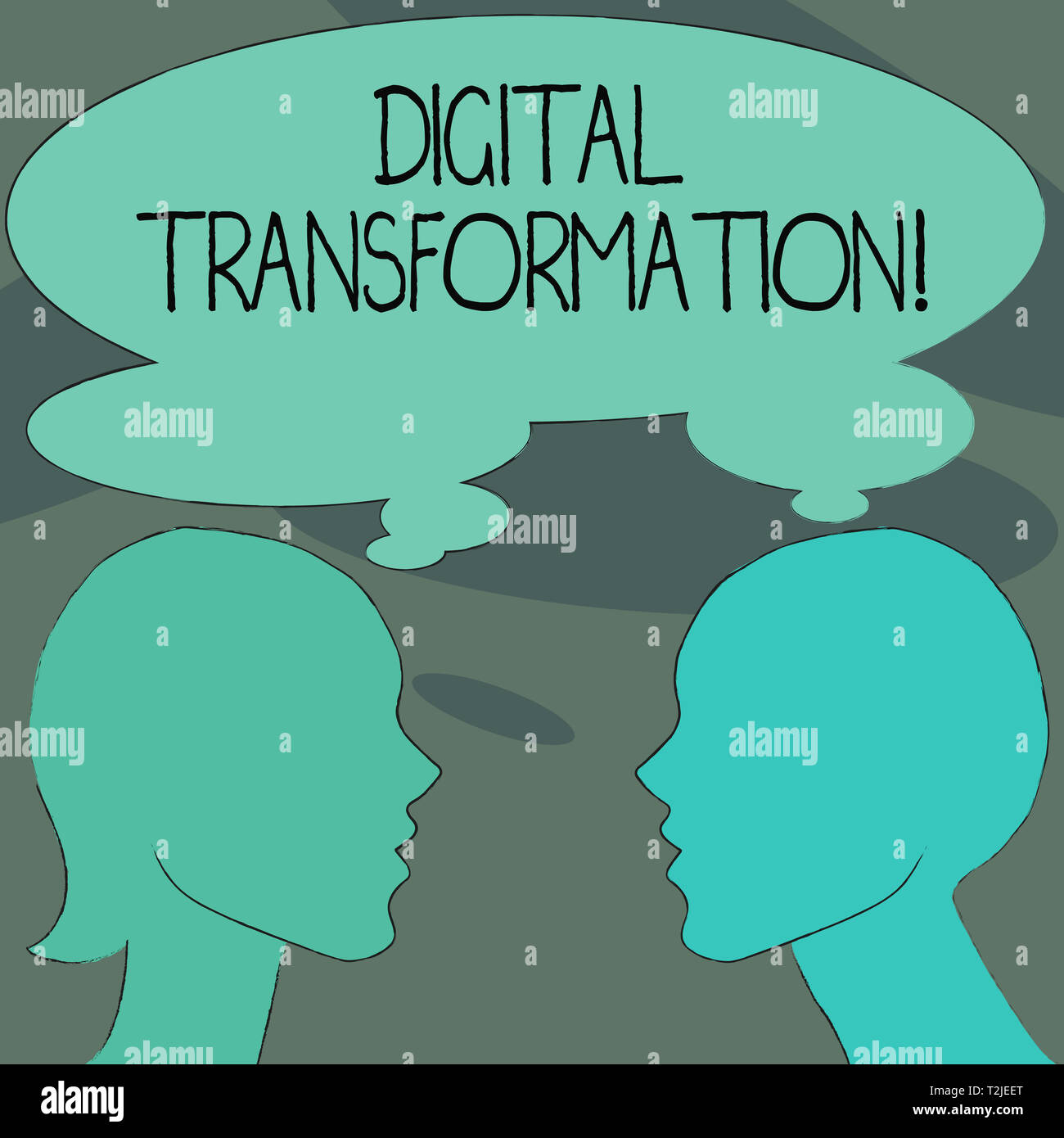Handwriting text Digital Transformation. Conceptual photo includes ...