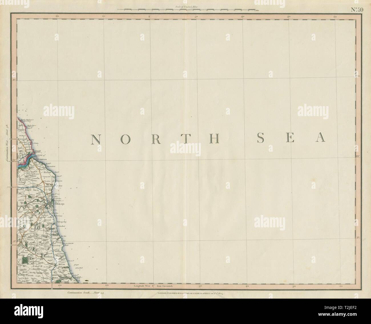 Tyneside & Wearside coast. South Shields Sunderland. John & George Cary ...