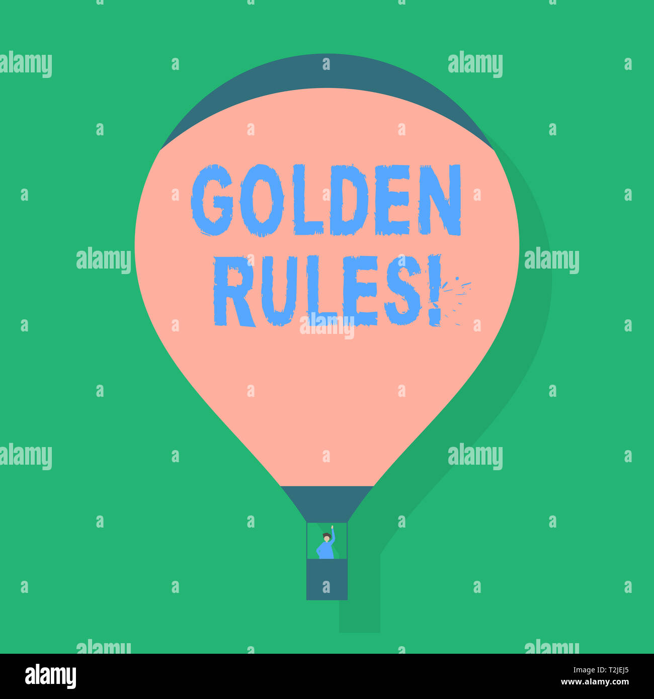 Word writing text Golden Rules. Business photo showcasing principle ...